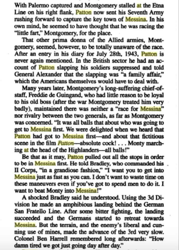 Patton beats Monty to Messina - MILITARY HISTORY DISCUSSIONS - U.S ...