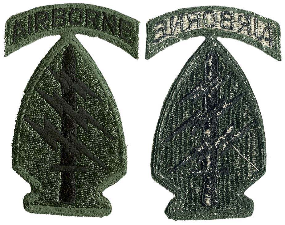 UNITED STATES ARMY SPECIAL FORCES SSI - ARMY AND USAAF - U.S. Militaria ...