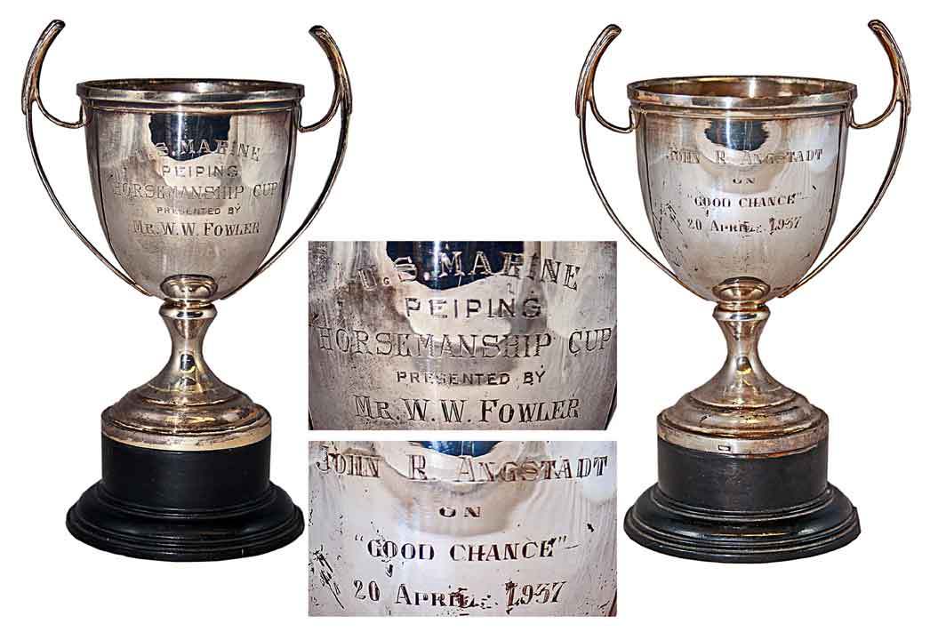 China Horse Marine Silver Cup 1937 to John R. Angstadt - UNOFFICIAL ...