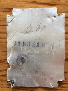 MY LATEST DATA PLATE - MILITARY AIRCRAFT & AVIATION - U.S. Militaria Forum