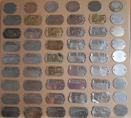 Dog Tag Display - IDENTITY ITEMS (DOG TAGS, BRACELETS, ETC) - U.S ...