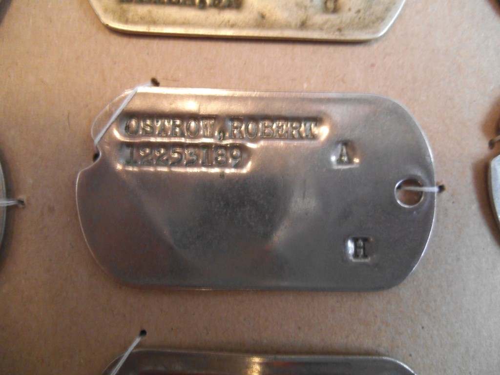 Dog Tag Display - IDENTITY ITEMS (DOG TAGS, BRACELETS, ETC) - U.S ...