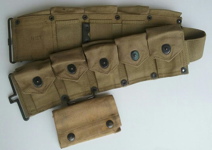 Early USMC BoyT 42 cartridge belt and m1910 pouch - FIELD & PERSONAL ...