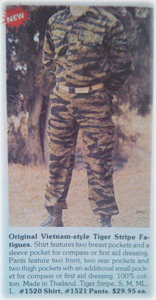 Thrift store tiger stripe: cryptic numbers & silkscreen warning ...