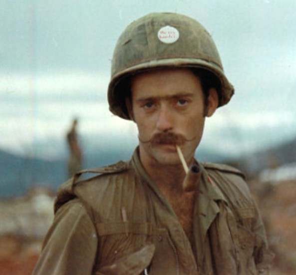 Vietnam helmet - "Dr. Death", and "Goodbye Charlie", "We Try Harder ...