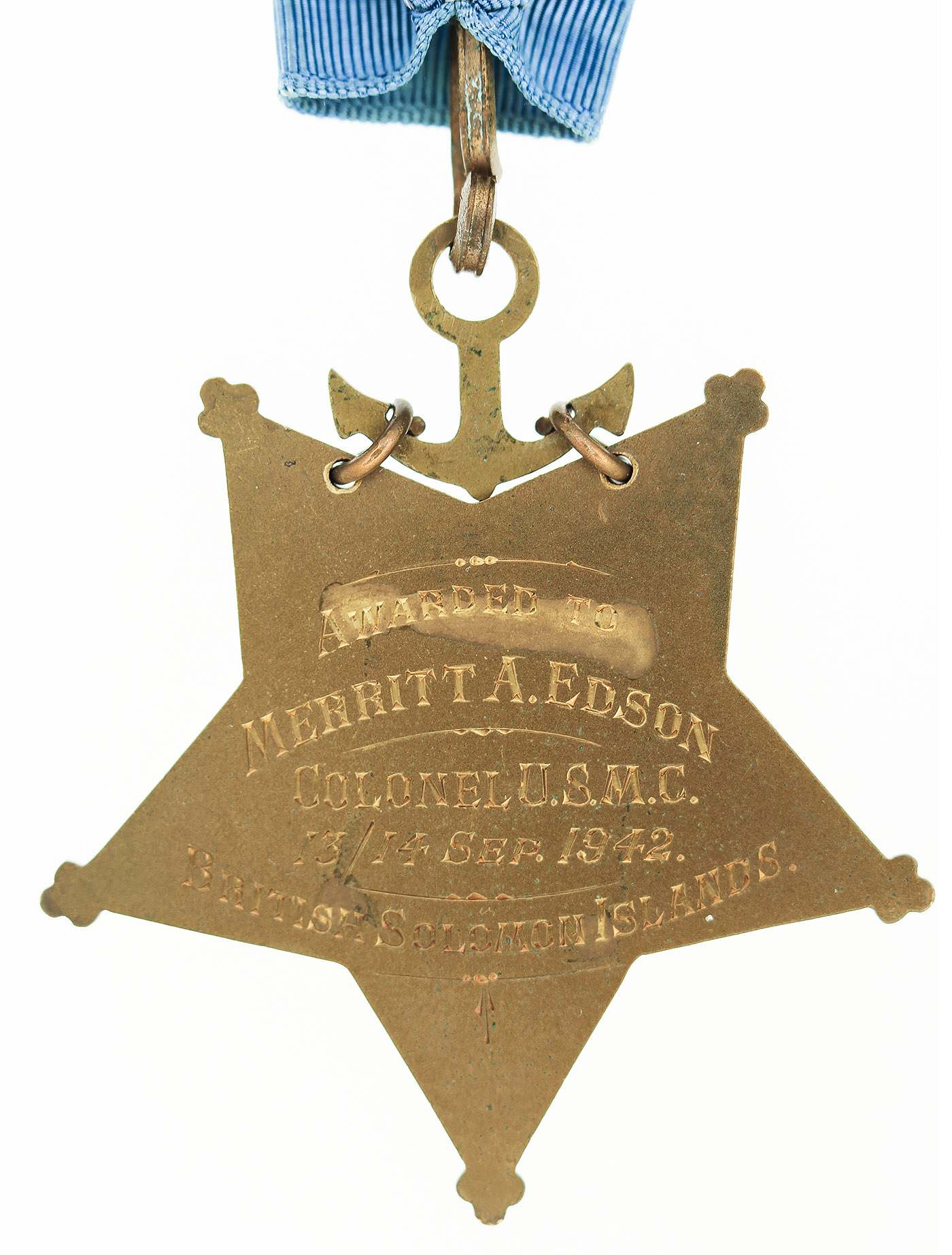 Colonel Merritt Edson's Medal of Honor - MEDALS & DECORATIONS - U.S ...