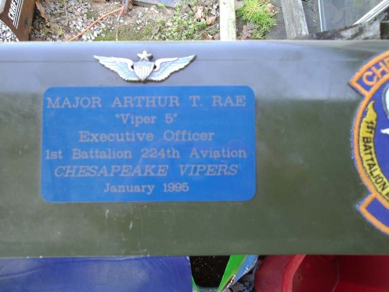 Tail Rotor Plaque w/ Patches. - ARMY AND USAAF - U.S. Militaria Forum