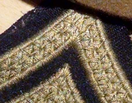 Is this Pre-WWII US or Theater-Made? Odd Cross-stitched Sergeant - ARMY ...