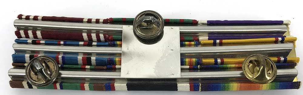 WWI WWII vet ribbon rack: star on WWII Campaign ribbon? - MEDALS ...