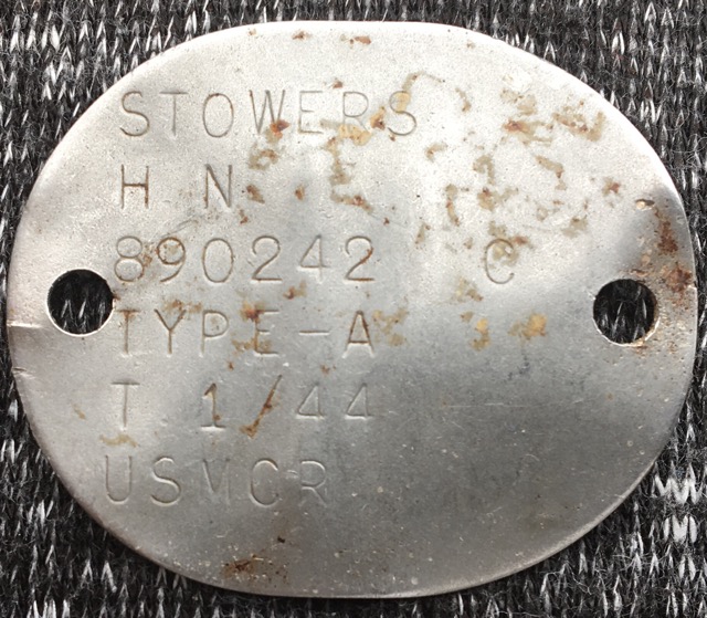 1st Engineer Battalion Peleliu, Okinawa - IDENTITY ITEMS (DOG TAGS ...