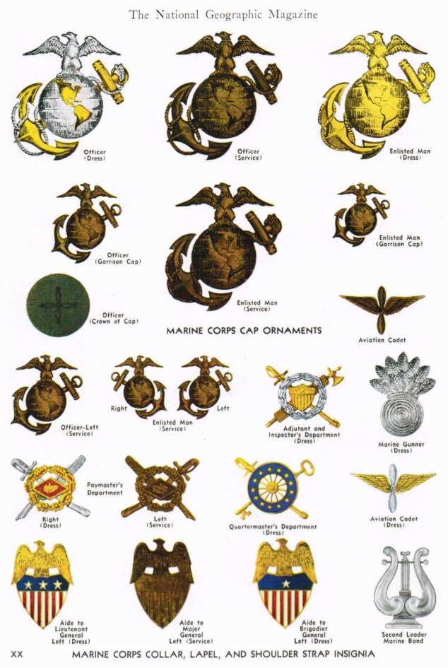 USMC department devices, Gunner Bombs, WO bars and band lyres - Page 4 ...