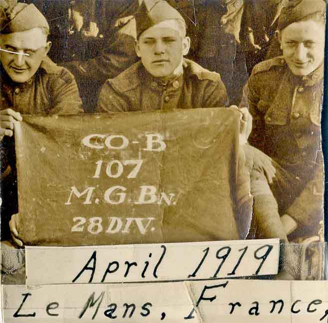 Company “B”, 107th Machine Gun Battalion, 28th Division - MEDALS ...