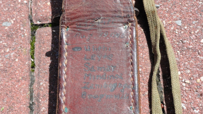 WWII Marine Inscribed Scabbard on Mark 2 Camillus - EDGED WEAPONS - U.S ...