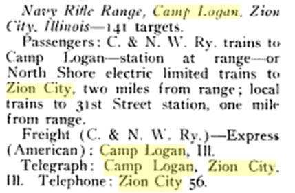 Camp Logan, Illinois (not TX) - (1917-1919) WORLD WAR ONE, RUSSIAN ...