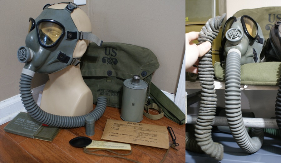 1944 U.S. M2-10-6 Army Lightweight Optical Mask Restoration - FIELD ...