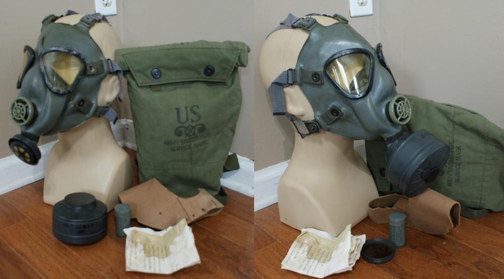 1944 U.S. M2-10-6 Army Lightweight Optical Mask Restoration - FIELD ...