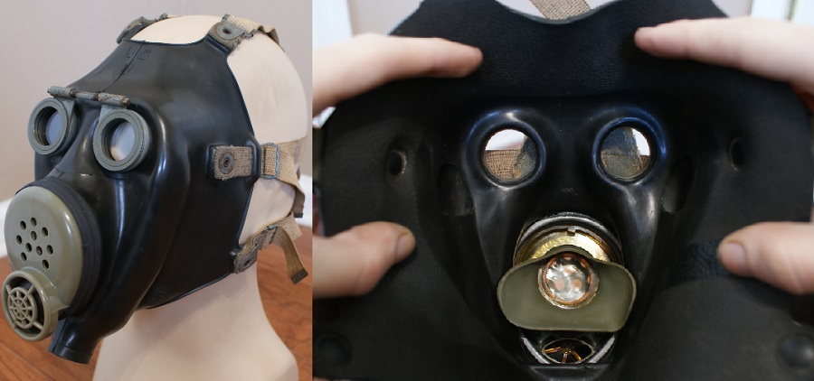 1944 U.S. M2-10-6 Army Lightweight Optical Mask Restoration - FIELD ...