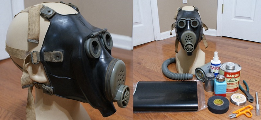 1944 U.S. M2-10-6 Army Lightweight Optical Mask Restoration - FIELD ...