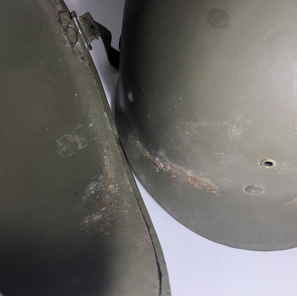 USN Hospital Corpsman Helmet with Photo, USS Roberts (DE-749 ...