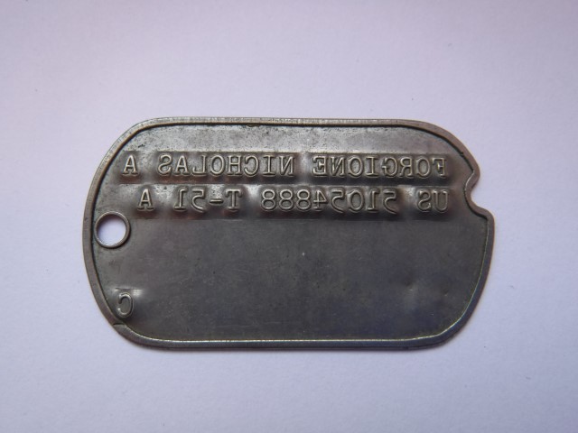 Iron Triangle WIA 1951 Dog Tag - IDENTITY ITEMS (DOG TAGS, BRACELETS ...