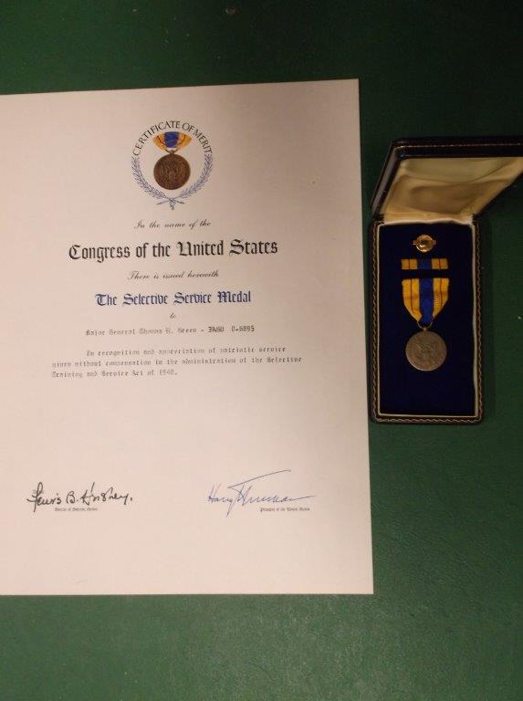 Selective service medal. - MEDALS & DECORATIONS - U.S. Militaria Forum