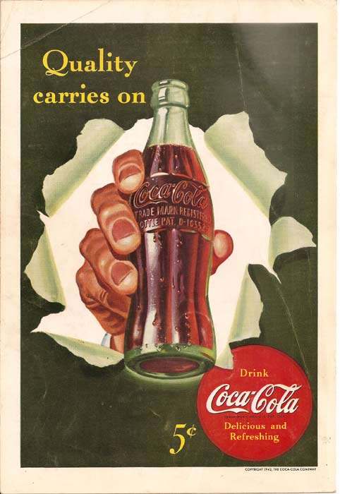 Coca Cola WWII Military Ads - EPHEMERA, PHOTOGRAPHS & MILITARY ARTWORK ...