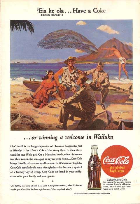 Coca Cola WWII Military Ads - EPHEMERA, PHOTOGRAPHS & MILITARY ARTWORK ...