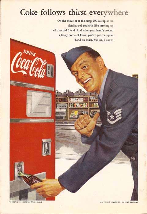 Coca Cola WWII Military Ads - EPHEMERA, PHOTOGRAPHS & MILITARY ARTWORK ...