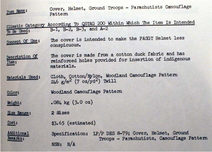 PASGT Stats - MODERN COMPOSITE HELMETS - U.S. Militaria Forum