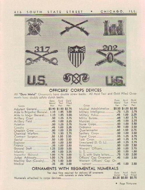 1933 Chicago (Illinois) Military Stores (Catalogue) - Page 2 - EPHEMERA ...