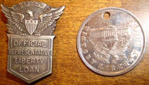 Any info? Official Representative Liberty Loan badge - HOMEFRONT & THE ...