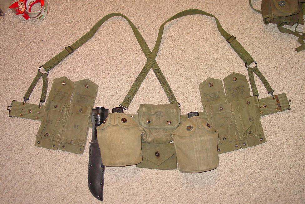 USMC Vietnam M61 rig. - FIELD & PERSONAL GEAR SECTION - U.S. Militaria ...