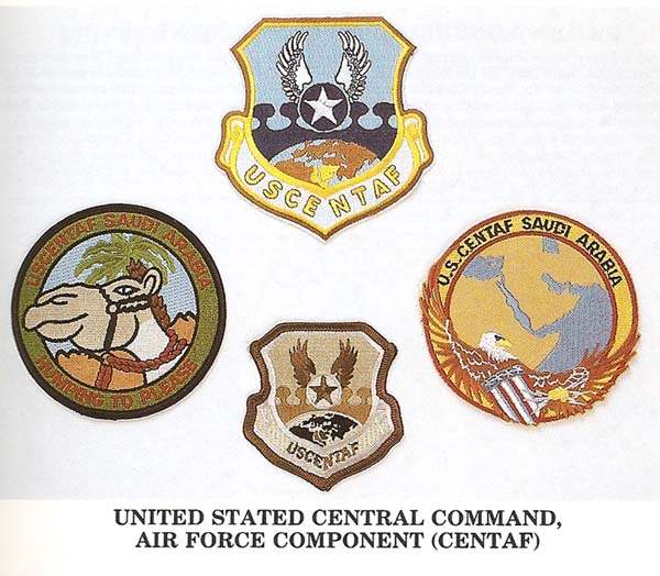 USCENTAF (desert patch with white map) - ARMY AND USAAF - U.S ...