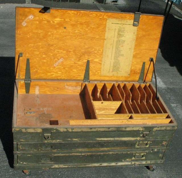 Help Id'ing Possible WWII 2 Drawer Equipment Chest - FIELD & PERSONAL ...