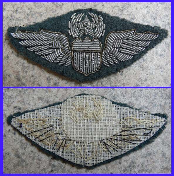 Command Pilot Wings patterns - WING BADGES - U.S. Militaria Forum