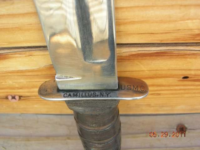 Chrome USMC 1219c2 knife Camillus, NY, USMC - EDGED WEAPONS - U.S ...