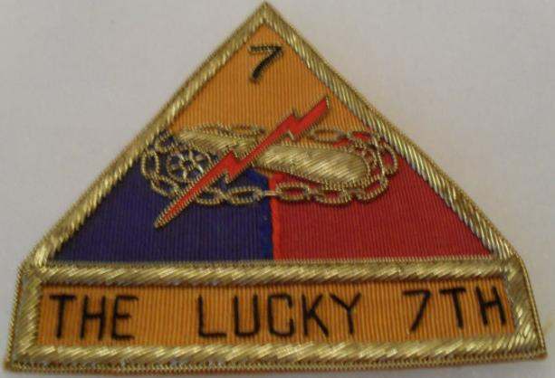 7th Armored Bullion patch - ARMY AND USAAF - U.S. Militaria Forum