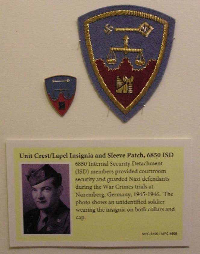 NUREMBERG TRIALS PATCH - DOESN'T GLOW! - ARMY AND USAAF - U.S ...