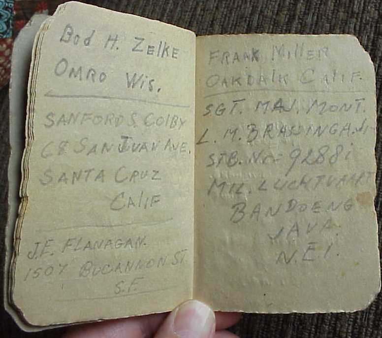 WWII Hand Made POW DIARY JAPAN - Submarine Vet USS GRENADIER SS-210 ...