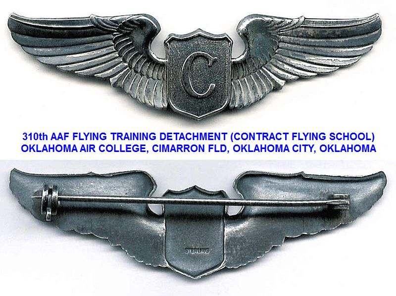 AAF CONTRACT FLYING SCHOOL WING - WING BADGES - U.S. Militaria Forum