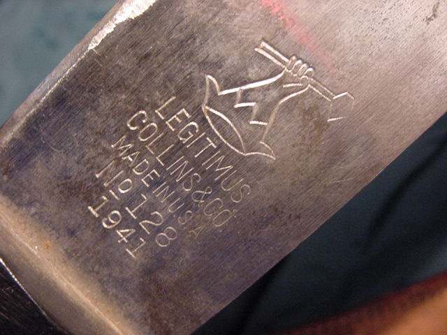 Collins #128 Machete Dated 1941 - EDGED WEAPONS - U.S. Militaria Forum