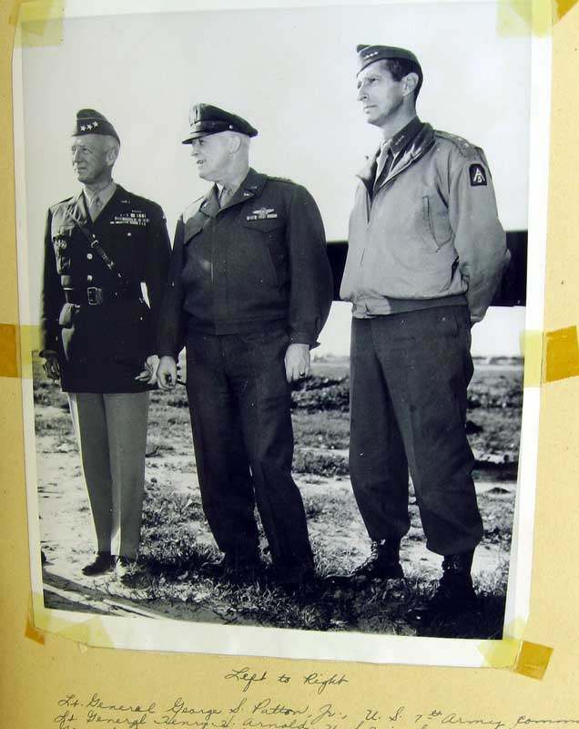 8 letters signed by Patton in WWII scrapbook - EPHEMERA, PHOTOGRAPHS ...