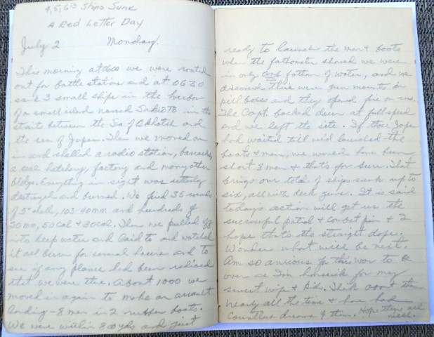 Original USS BARB SS-220 Submarine Last Combat Patrol Journal Diary ...