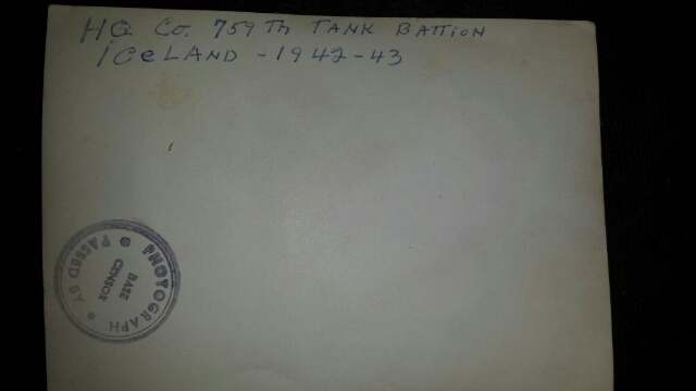 759th Tank Battalion in Iceland photo - EPHEMERA, PHOTOGRAPHS ...