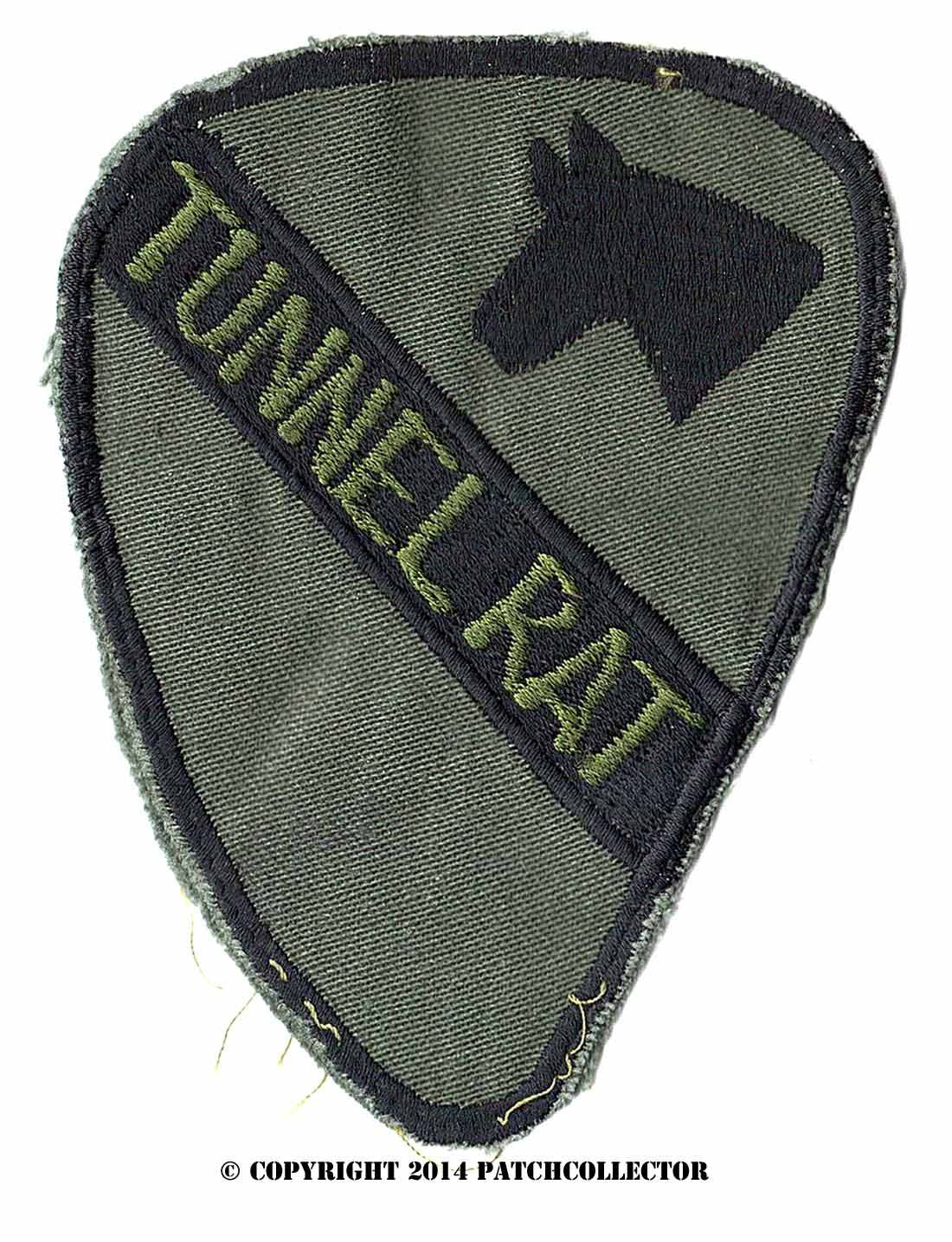 A Theatre made 1st Cavalry Tunnel Rat patch - ARMY AND USAAF - U.S ...