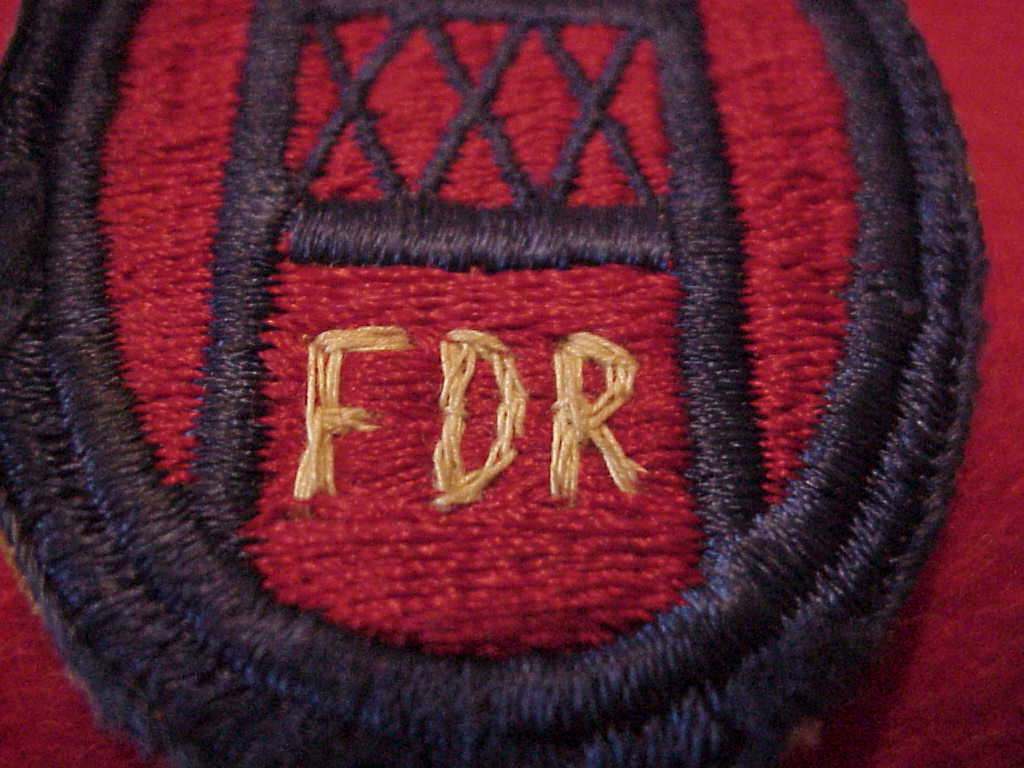 30th Infantry Division FDR SS Patch IDd 117th Inf. Reg. - ARMY AND ...