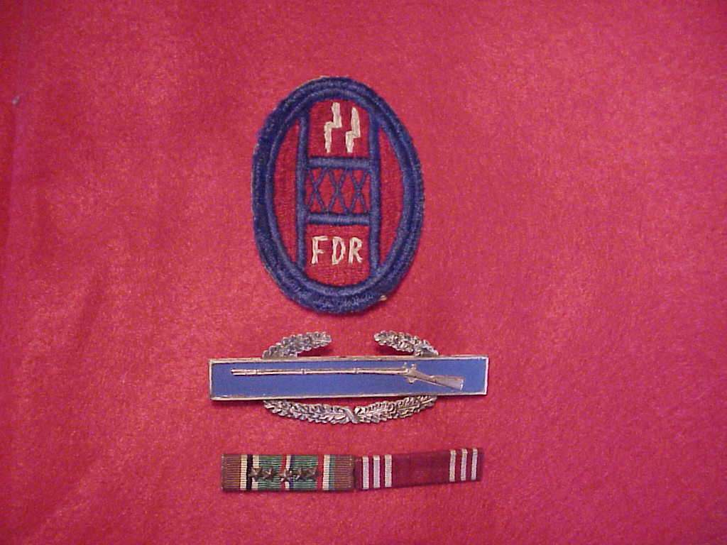 30th Infantry Division FDR SS Patch IDd 117th Inf. Reg. - ARMY AND ...