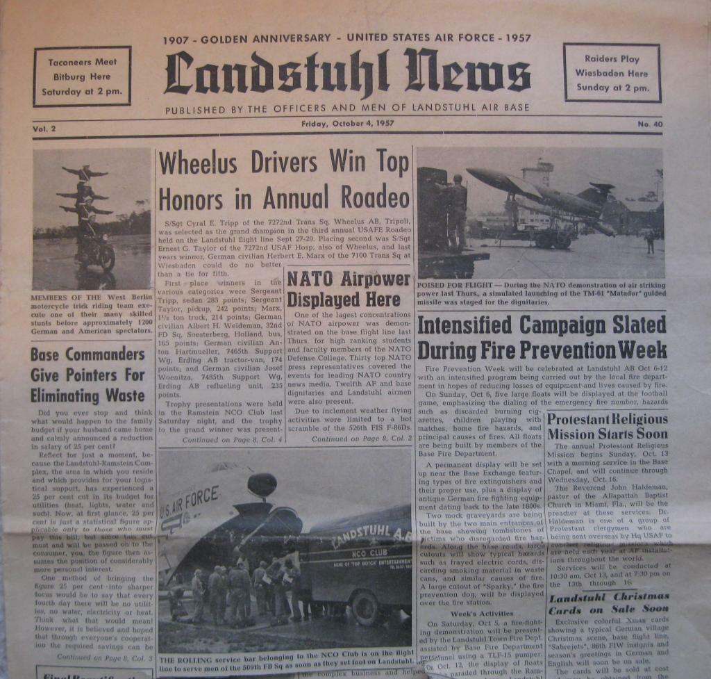 Cold War Germany 1957/58 - EPHEMERA, PHOTOGRAPHS & MILITARY ARTWORK - U ...