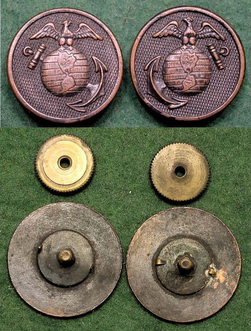 WW1 EGA Collar Discs - MARINE CORPS EGA DISCUSSION - U.S. Militaria Forum