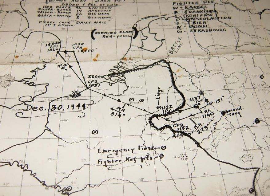 December 30 1944- Bombing Mission Map? - EPHEMERA, PHOTOGRAPHS ...